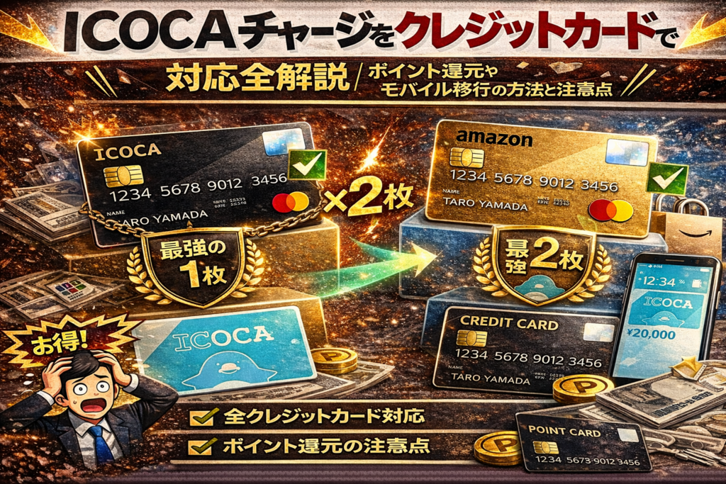 icocaチャージをクレジットカードで対応全解説｜ポイント還元やモバイル移行の方法と注意点 - ペイマスターガイド