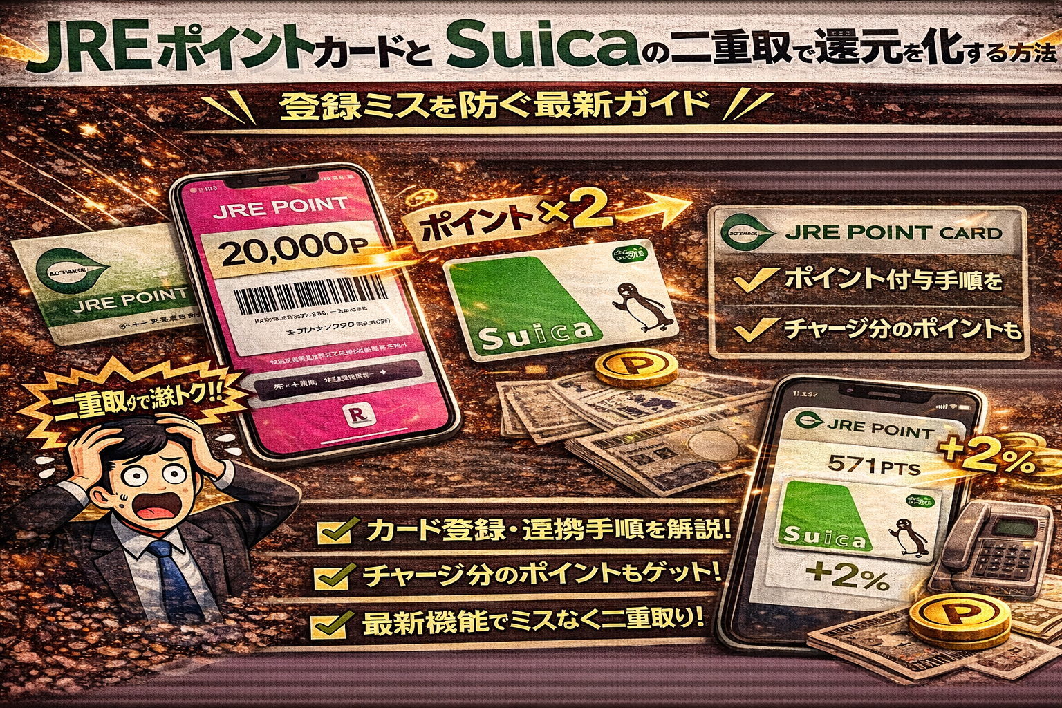 jreポイントカードとsuicaの二重取りで還元率を最大化する方法と登録ミスを防ぐ最新ガイド - ペイマスターガイド